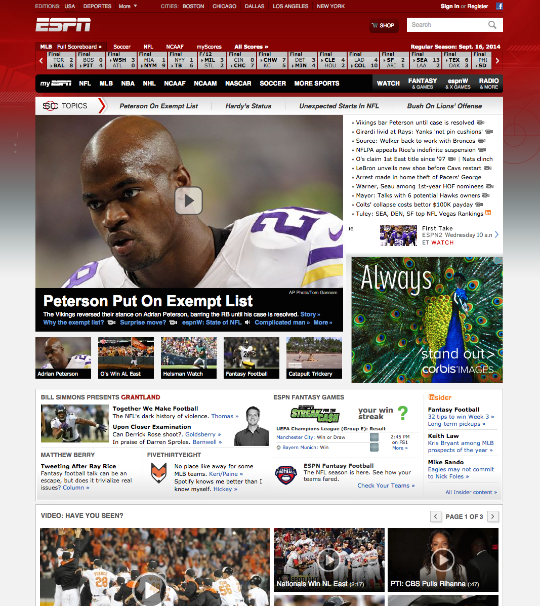 ESPN Redesigns Site With 'Mobile-First' Mentality | Linkdex